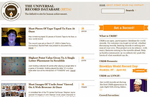 Top 10 World Records from the Universal Record Database – Popten